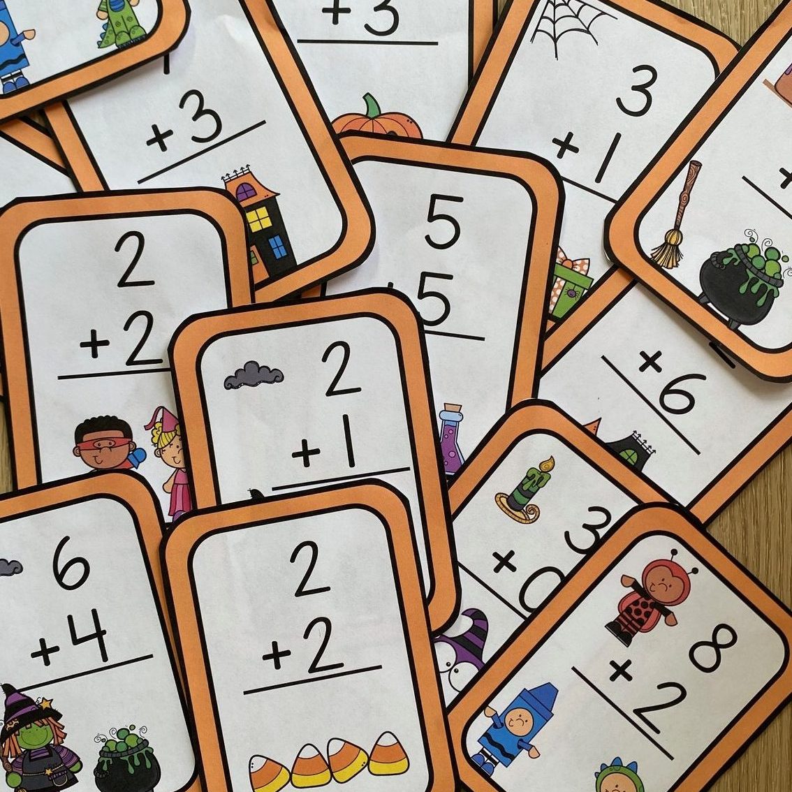 Halloween Go Fish Math Center Addition Within 10 and Within 20 – First ...